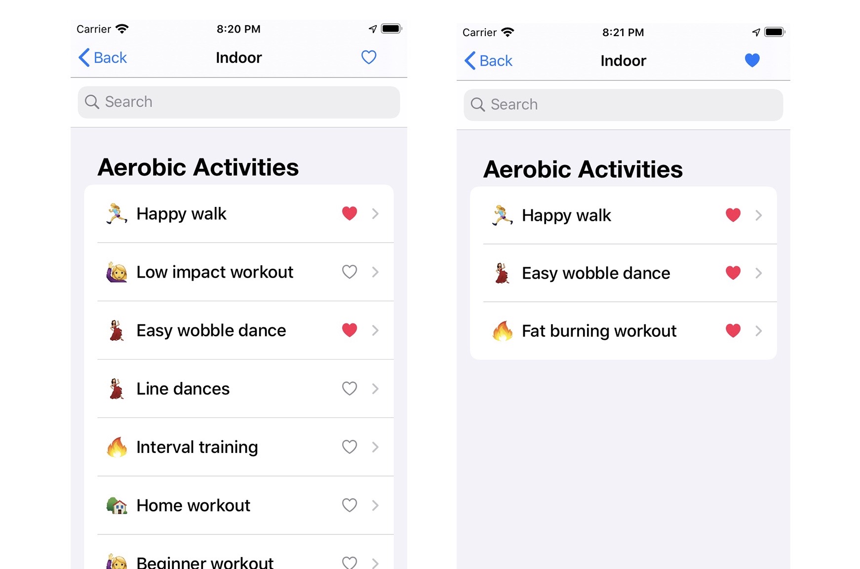 Active-Boomers-User-Guide | UI demo of Active Boomers the health app